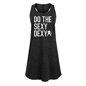 Instant Message - Do The Sexy Dexy - Women's Sleeveless Shift Dress - Size Small Black