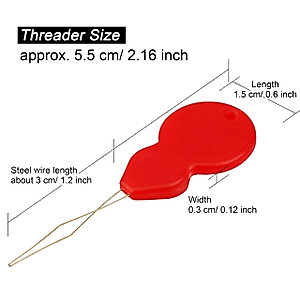 Lusecarl Needle and Thread for Hair Extensions 3 Rolls Hair Weave Sewing Threads with 10 Pcs C J I Shape Curved Upholstery Needles for Hand Sewing, Hair Extensions, Making Wigs DIY (10+3, Black)