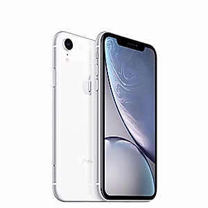 Apple iPhone XR, 64GB, White - Fully Unlocked (Renewed)