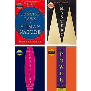 4 Books Set By Robert Greene The Concise Laws Of Human Nature; The Concise Mastery; The Concise 48 Laws Of Power & The Concise Art Of Seduction Paperback, 2020