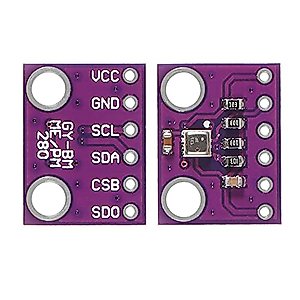 DORHEA 2Pcs BME280 3.3V Temperature Humidity Atmospheric Barometric Pressure Sensor Module GY-BME280-3.3 IIC I2C Breakout Board