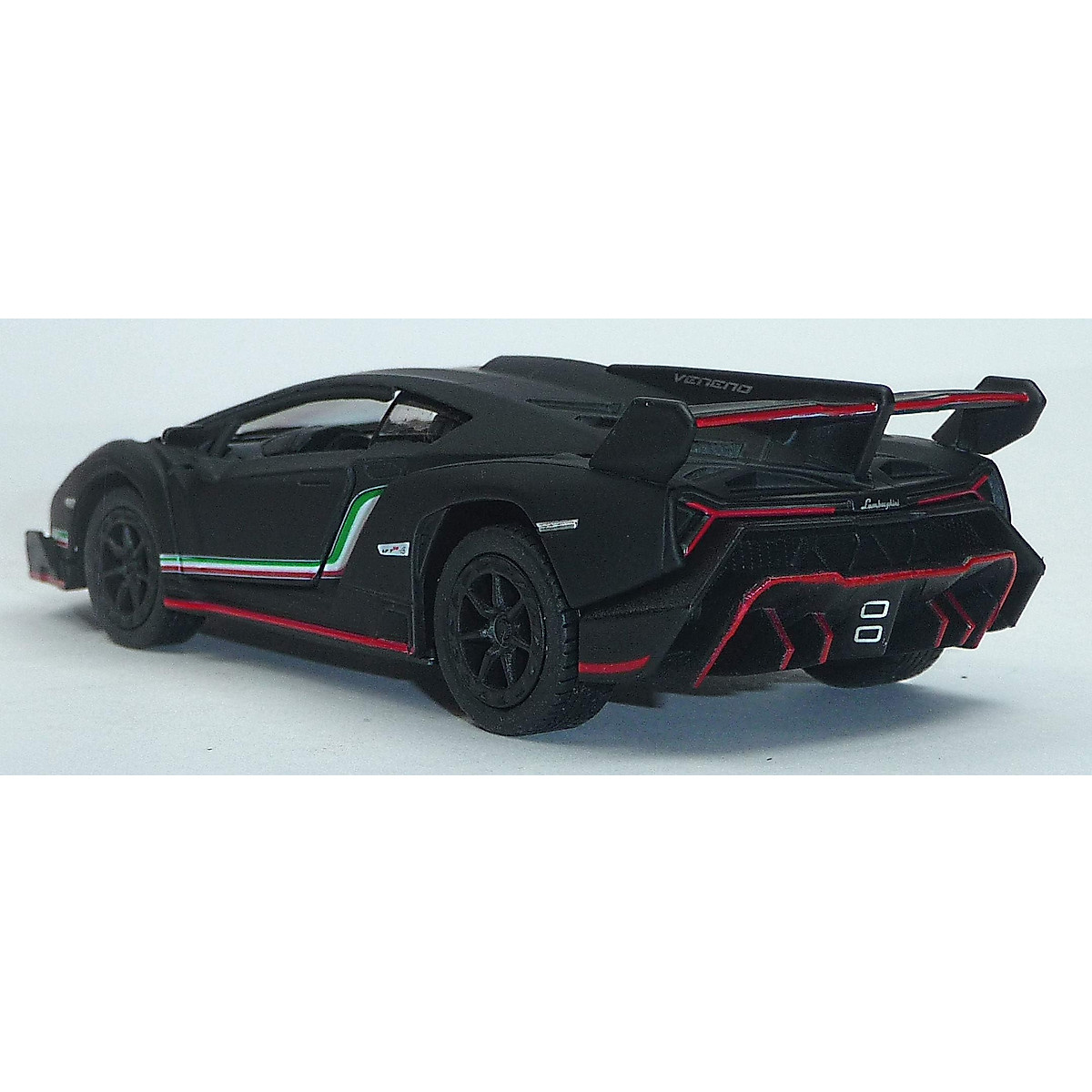 KiNSMART Lamborghini Veneno 1/36 Diecast Metal Toy Model (Black, MATT)