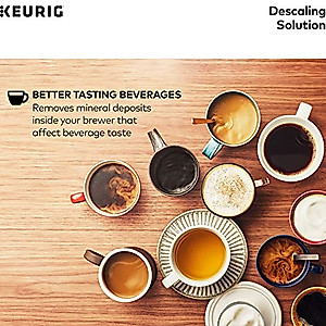 Keurig Brewer Cleaner Includes 14 oz. Descaling Solution, Compatible Classic/1.0 & 2.0 K-Cup Pod Coffee Makers