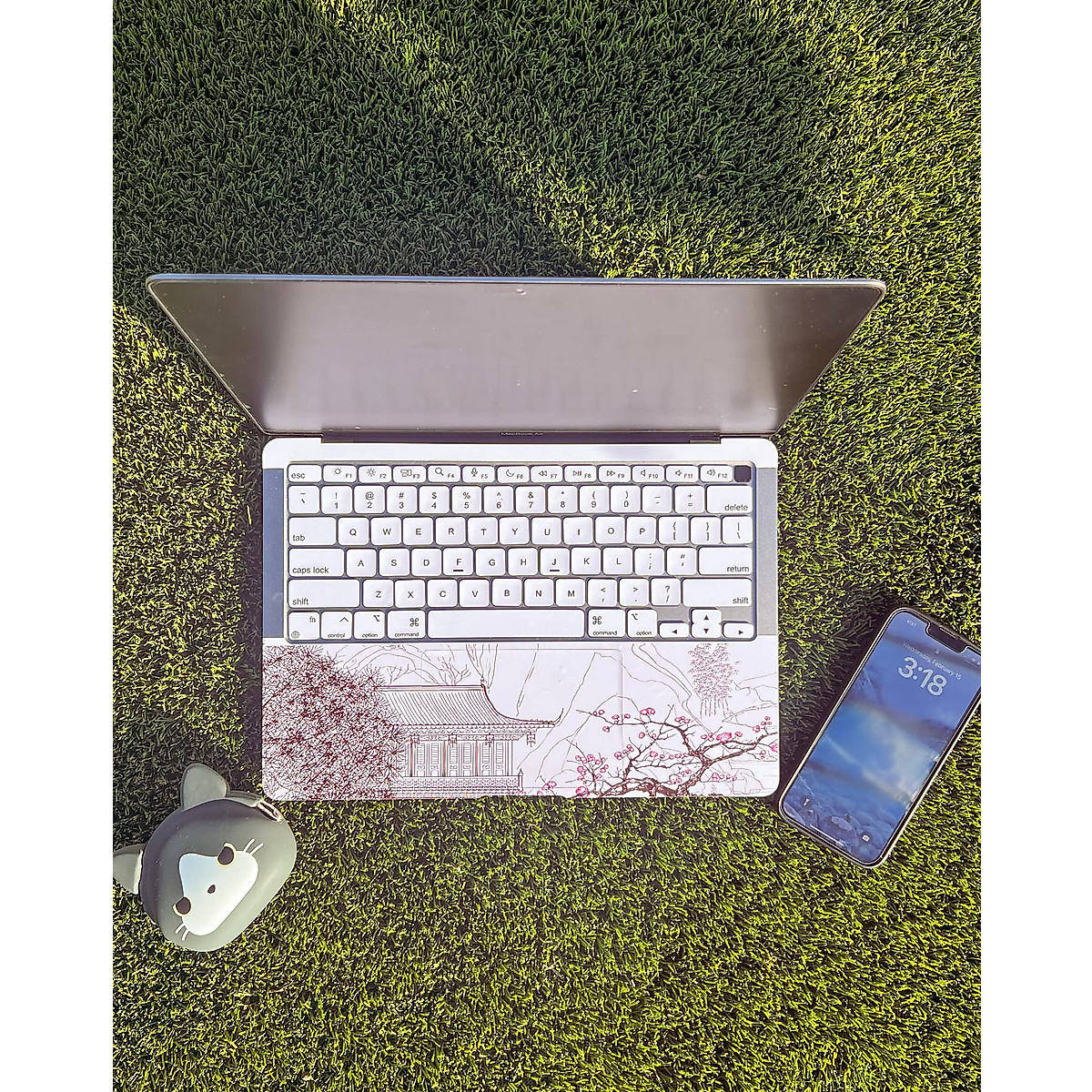 Nekoty Textured Laptop Skins compatible with MacBooks Pro 16" 14" 13" Air 13" 2019-2022 - Japanese Temple