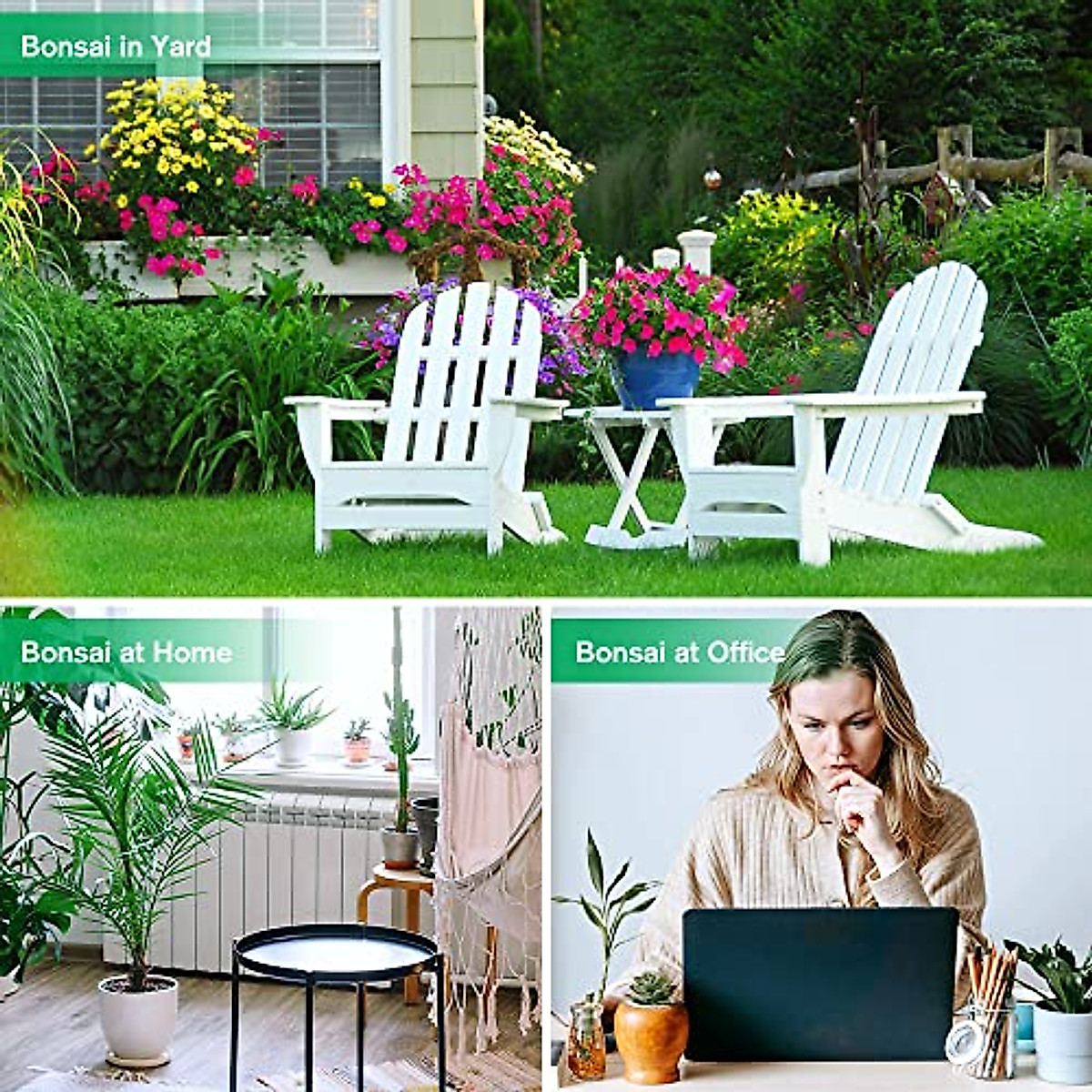 Arrinew Succulent Tools, Mini Garden Tool Set Bonsai Tree Kit with Burlap Pots Hand Shovel Rake Scissors, Indoor Plant Care Tool Accessories Gardening Gifts for Women Starter & Seniors