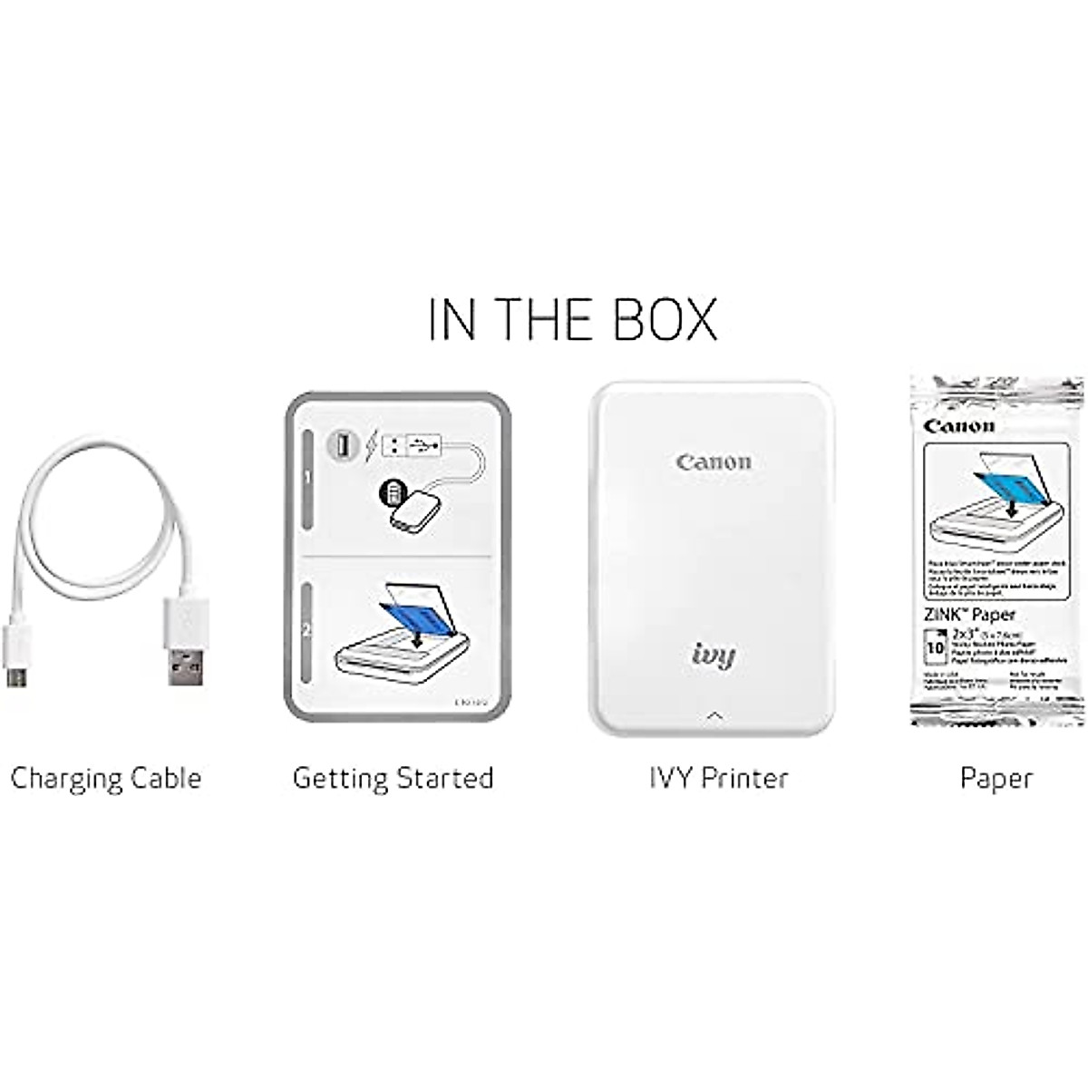 Canon IVY Mini Photo Printer for Smartphones (Mint Green) - Sticky-back prints, Pocket-size