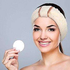 DOOBO 6pcs Microfiber Hairband, Fluffy Face Wash Headbands for Women, Spa Headbands for Skin Care, Yoga, Running, Exercise, Absorbent & Comfortable