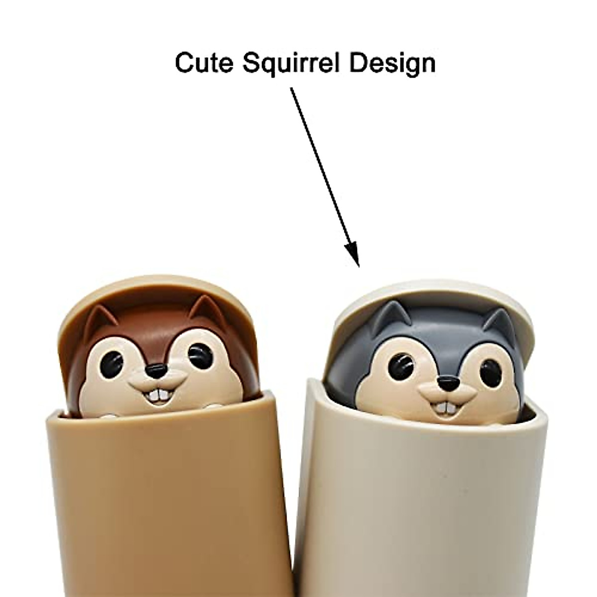 Maydahui 4PCS Squirrel Shaped Adhesive Wall Hook Cute Cartoon Animal Wall Hooks for Kids Room Living Room Bedroom Home Decoration