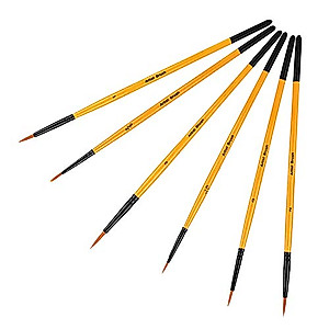 Nylon Hair Brush Painting Painting Brush Set, Nylon Hair Brush, Comfortable to Hold Office School Acrylic Paint for Watercolor Coloring