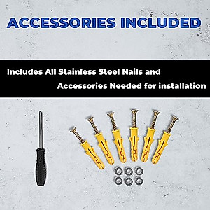 Anrain Stainless Steel Microwave Shelf 320lbs, 18'' x 24'' Microwave Shelf for Heavy Duty Use, Microwave Shelf Wall Mount for Home Kitchens, Commercial Restaurants and Bars, NSF Certified