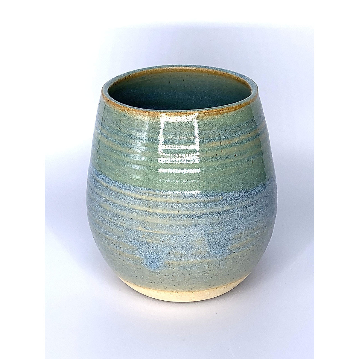 Wine Cup, Wine Glass, in Blue and Green