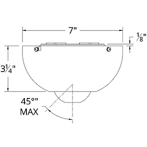 Modern Forms Ceiling Fan Slope Ceiling Kit for Slopes up to 45 Degrees in Brushed Aluminum Smart Fans