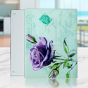 MELDIKISO 12PCS Tempered Glass Cutting Board 15.4 x 11.22 inch, Sublimation Blanks Set with White Coating Glossy