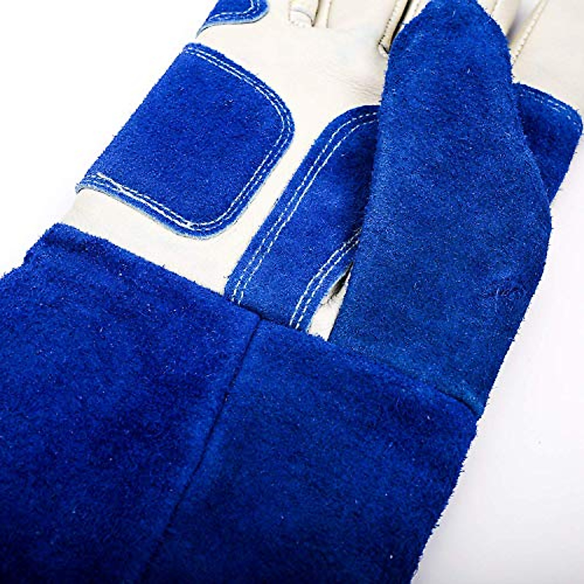 Sporting Style Animal Handling Gloves Bite Proof Reinforced Leather for Dog Training,Cat Scratch,Multipurpose Pet Glove, Grooming,Falcon,Grabbing,Reptile,Snake