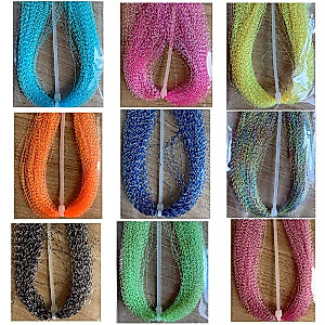 9 Packs Crystal Flash Fly Tying Material Hook Lure Flash Flies Decorating Holographic Tinsel Krystal Flashabou Sparkle Dry Streamer Luminous for Fishing Lure Dry Flies Making Supplies