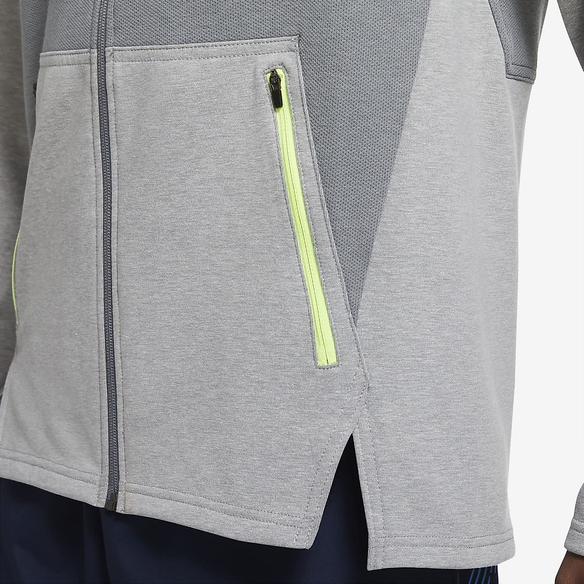 Nike Therma-FIT Men's Full-Zip Training Hoodie (Small, Smoke Gray/Heather/Smoke Gray) (DD2102-084-S)