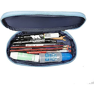 Egchescebo Kids Rolling School Backpack Bags for Boys School With Wheels Trolley Roller Wheeled 5PCS With Lunch Box Cute Astronaut Pattern Blue Backpacks Bags for Boys