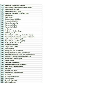 Peakfun 208 in 1 Game Cartridge Multicart,DS Pack Card Compilations, Fine Works Combo Multicart for Ninte-ndo DS, NDSL, NDSi, NDSi LLXL, 3DS, 3DSLLXL, New 3DS 2DS, 2DS LLXL (black)