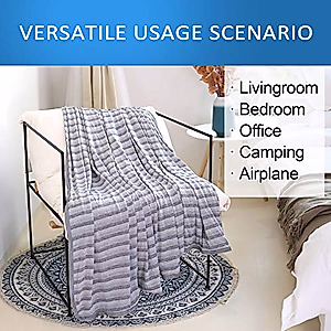 Cooling Throw Blanket with Double Sided Cold Effect, Lightweight Breathable Summer Blanket, Throw Blankets for Couch, Transfer Heat to Keep Body Cool for Hot Sleepers and Night Sweats,Throw XL 50"x70"