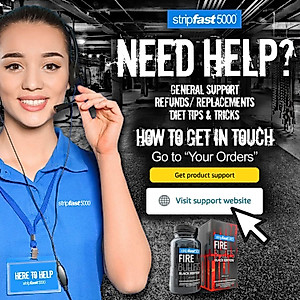 stripfast5000 Fire Bullets Max Strength Black Edition for Women and Men, 60 Count (Pack of 1)