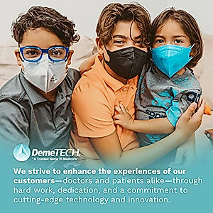 DemeTECH ASTM Level 3 Protective 3-Layer Face Mask, Ear-Loop Style, Made in The USA, Adult, 50