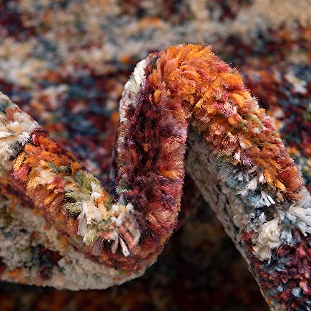 Unique Loom Isabella Collection Area Rug - Adjani (5' 1" x 8' Rectangle, Multi/ Beige)