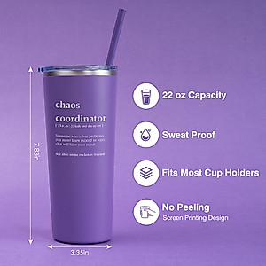Inncup Chaos Coordinator Gifts, Administrative Professional Day Gifts, Teacher Appreciation gifts, Thank You Gifts for Employee, Boss, Manager, Assistant, Coworker, Secretary- 22Oz Tumbler