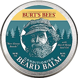 Burts Bees Conditioning Beard Balm with Aloe & Hemp, For Men, 3 Ounces