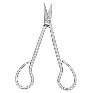 VOLDAX Bonsai Scissors Stainless Steel Leaf Sprout Shears with Long Handle for Garden Flower Vegetable Bonsai Tools Set