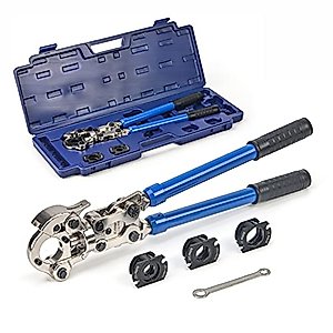 iCrimp Copper Tube fittings Crimping tool with 1/2,3/4 and 1-inch Jaw for ProPress copper fitting IWISS-1632AF