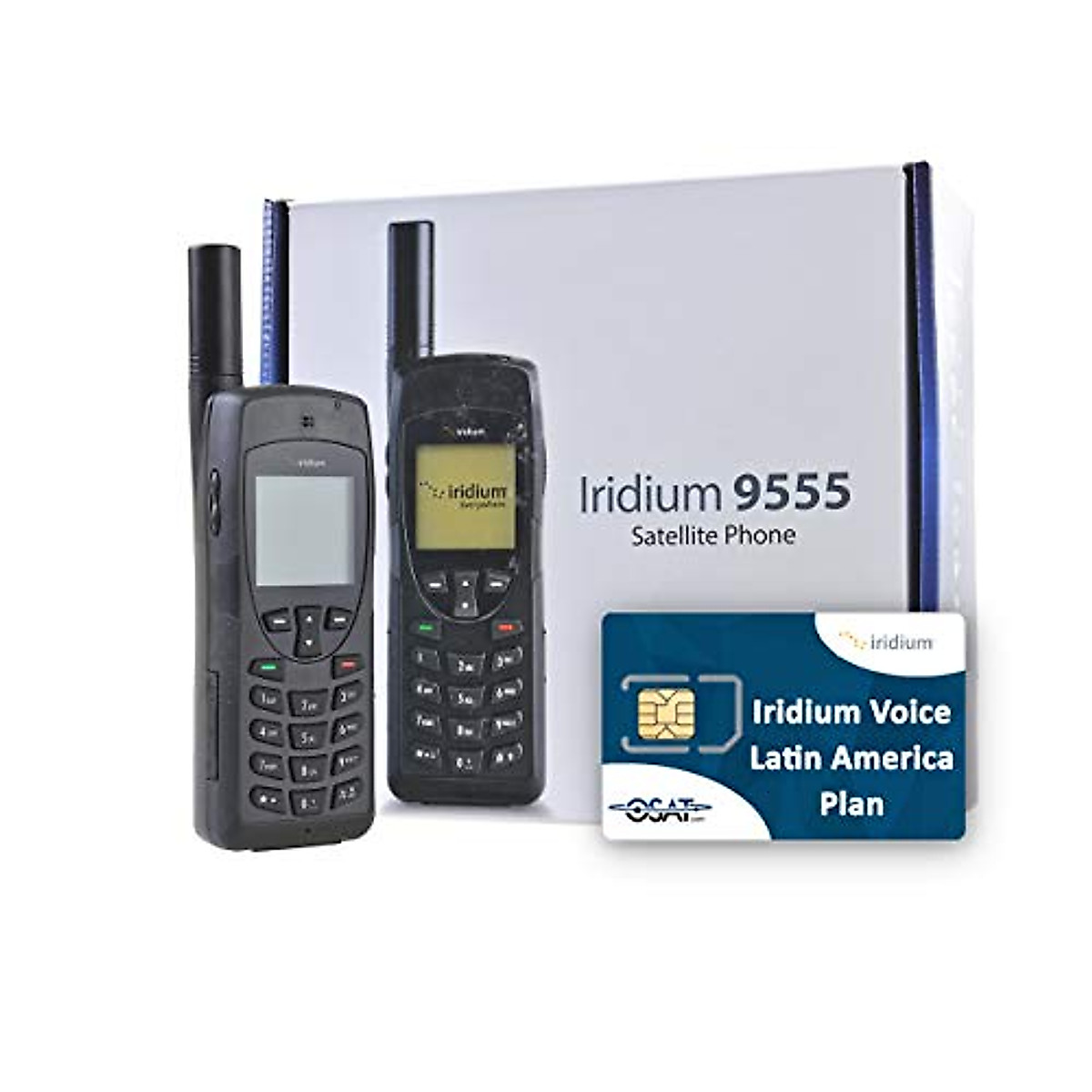 OSAT Iridium 9555 Satellite Phone & SIM Card with Latin America 500 Minutes / 365 Day Validity