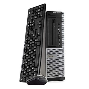 Dell OptiPlex 7010 PC Desktop Computer, Intel i5-3470 3.2GHz CPU, 16GB RAM, 512GB SSD, Windows 10 Home, 24 LCD Monitor, Wireless Keyboard & Mouse, DVD, New 16GB USB Flash Drive, USB WiFi (Renewed)