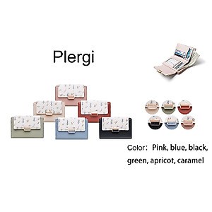 Plergi PU Leather RFID Blocking Flap Wallet for Women Large Capacity Card Holder
