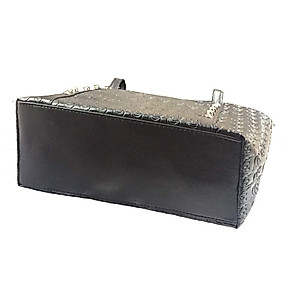 QHBPMGAD Skull Tote Bag,Large Capacity Handbags with Devil Skull Printing Shoulder Bag for Women (01Black)