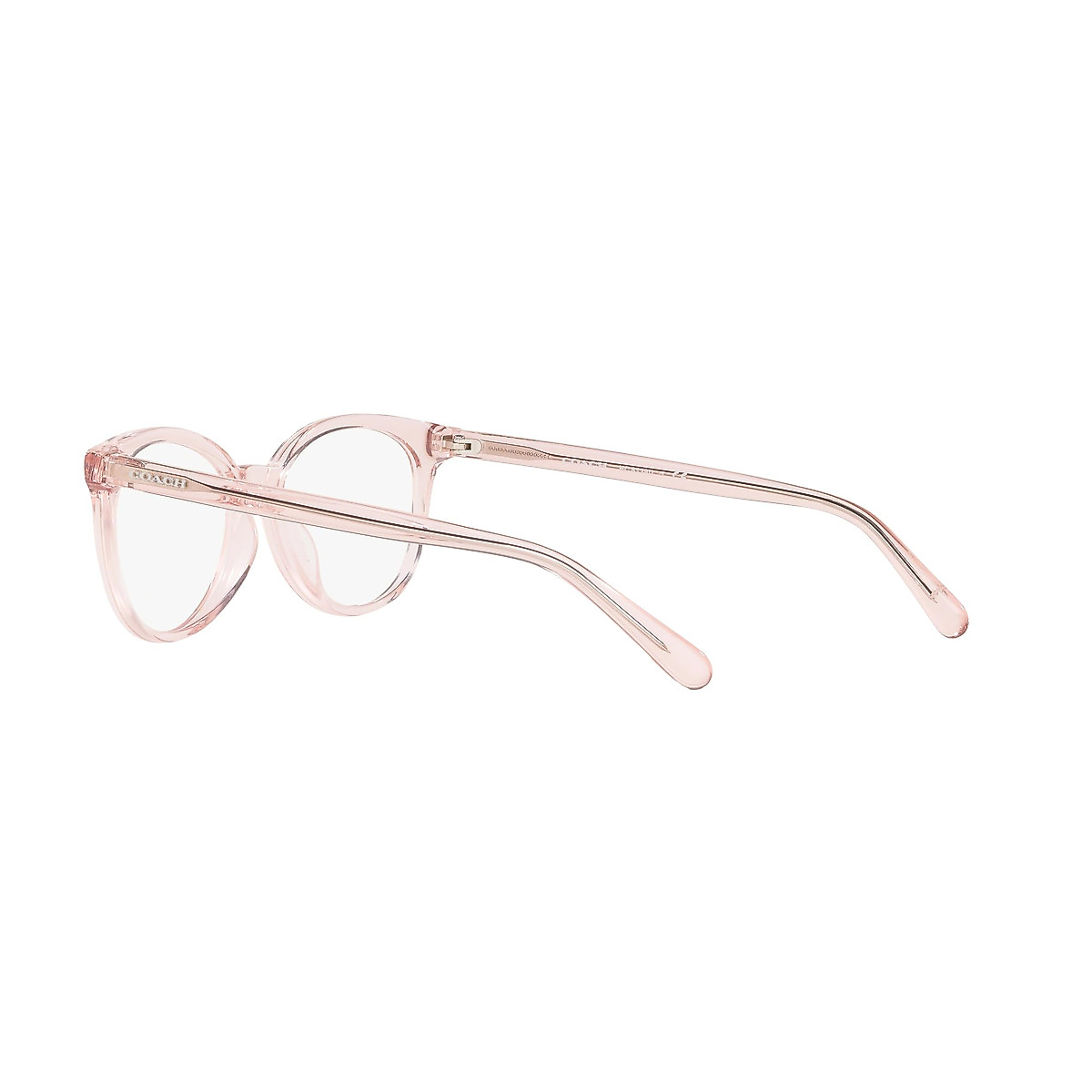 Coach HC6138U Universal Fit Prescription Eyewear Frames, Transparent Pink/Demo Lens, 52 mm
