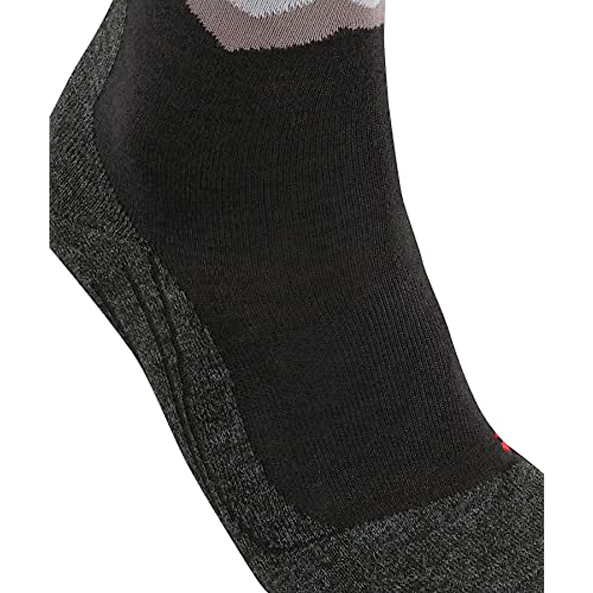 FALKE Men's TK2 Explore Crest Hiking Socks, Merino Wool, Mid Calf, Medium Padding, Max Comfort, Athletic Sock, Black (Black 3003), 12.5-13.5, 1 Pair