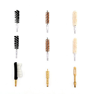 Raiseek Handgun Cleaning kit .357 Caliber Gun Cleaning Kit 9mm Pistol Cleaning Kit Bore Brush and Jag