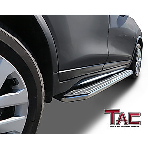 TAC Running Boards Fit 2011-2019 Ford Explorer SUV Aluminum Black Side Steps Nerf Bars Step Rails Truck Pickup Rock Panel Off Road Exterior Accessories (2 Pieces Running Boards)