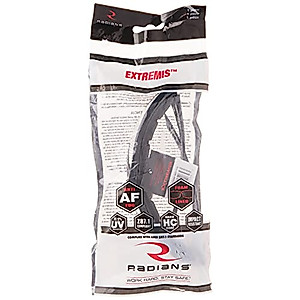 Radians XT1-11 Extremis Full Black Frame Safety Glasses with Clear Anti-Fog Lens