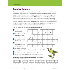 Scholastic Success with Reading Comprehension Grade 3 Workbook