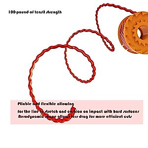 Trimmer Spool Line for Worx，Edger Spool Compatible with Worx trimmer spools Weed Eater String,Trimmer Line Refills 0.065 inch for Electric String Trimmers，Weed Wacker Spool Replacement Parts