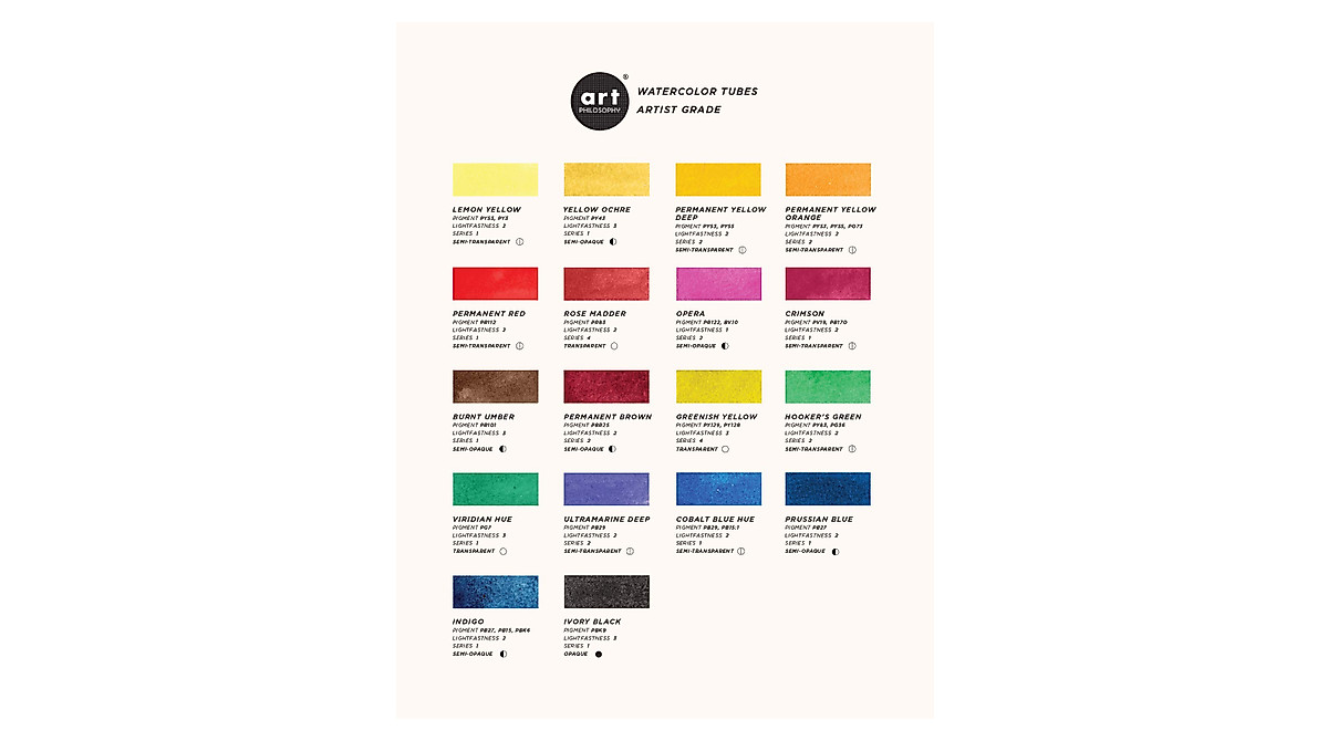 Art Philosophy Watercolor Tubes - Permanent Yellow Orange ...