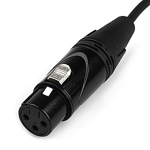 MIATIN Mini-XLR Male to XLR Female Microphone Patch Cable Mini XLR 3 Pin Pro Lapel Audio Replacement Cable 5.9Feet/1.8Meters