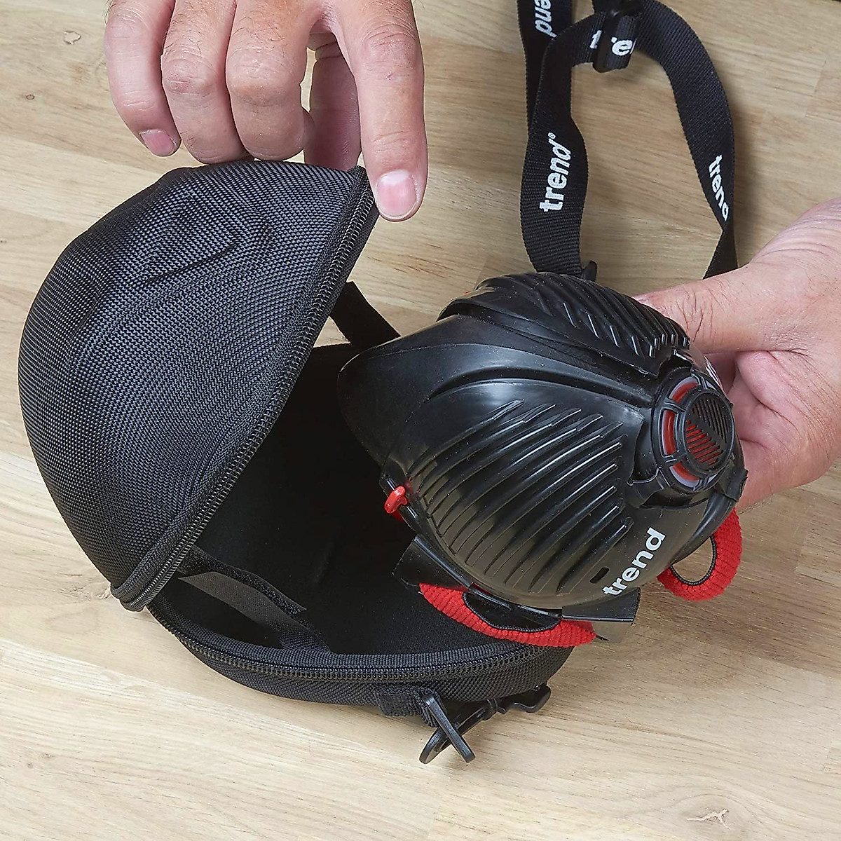 Trend Air Stealth Mask Storage Case - Hard Shell Protection with Convenient Carrying Options, STEALTH/2