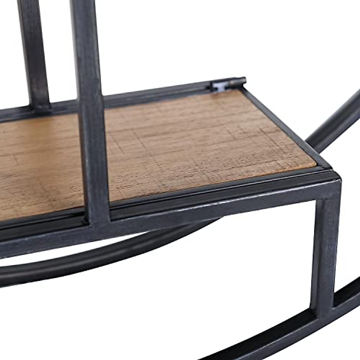 SOFFEE DESIGN Wall Mounted Geometry Flower Rack Home Decoration Layer Wall Shelves Metal Rack Wood Wire Kitchen Floating Hive Bedroom Iron Storage Black Room, 4-Tier Round Shape