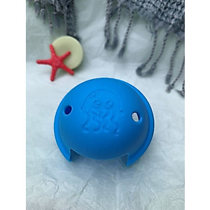 Bath Tub Overflow Drain Cover, Trip Lever Cover, Protects from Accidental Contact of Lever, Overflow Plate Cover, Use Lever While Installed, Durable, Soft, Kids Can't Pull Off, Easy Install (Orange)