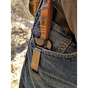 ESEE Xancudo S35V, Orange/Black G-10 3D Handle, Black Sheath (Orange/Black G-10, No Hole)