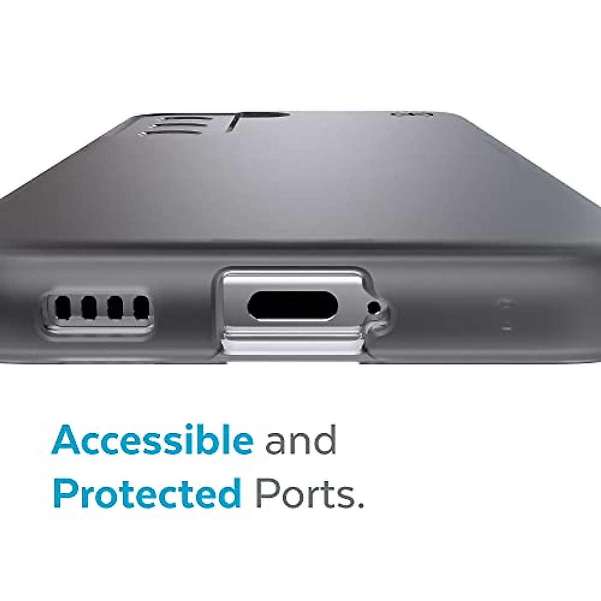 Speck Products Presidio Perfect Mist Samsung Galaxy S22 Case, Obsidian/Obsidian