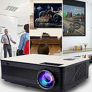 DROOS Projector Home Office 1080P Wireless WiFi Home Theater 3D Projector 4K Portable No Screen TV SLR Lens Built-in Android Wirele(projectors)