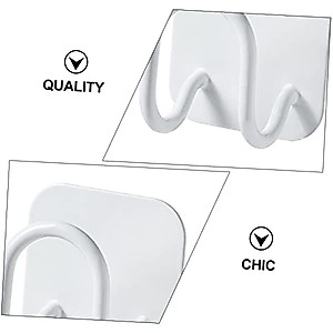 Cabilock 2pcs Stainless Steel Sponge Clip Storage Hooks Pan Pot Rack Wall Mount Pan Lid Rack Backpack Hooks Door Back Hook Hanger Wall-Mounted Hooks Wall Hanger Hooks Pot Lid Wall Stand